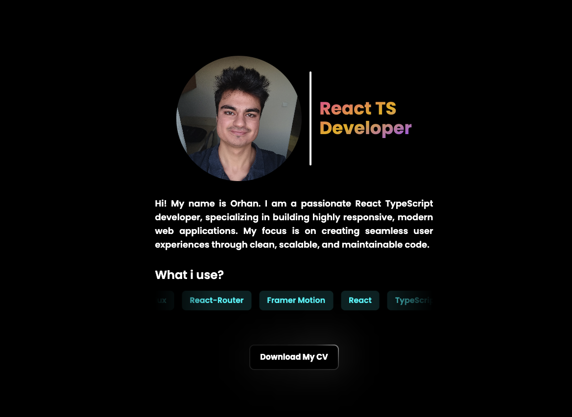 Orhan | React TS Dev